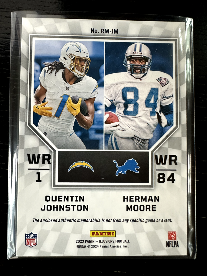 2023 Panini Illusions Rookie Idols Dual Patch Quentin Johnston Herman ...