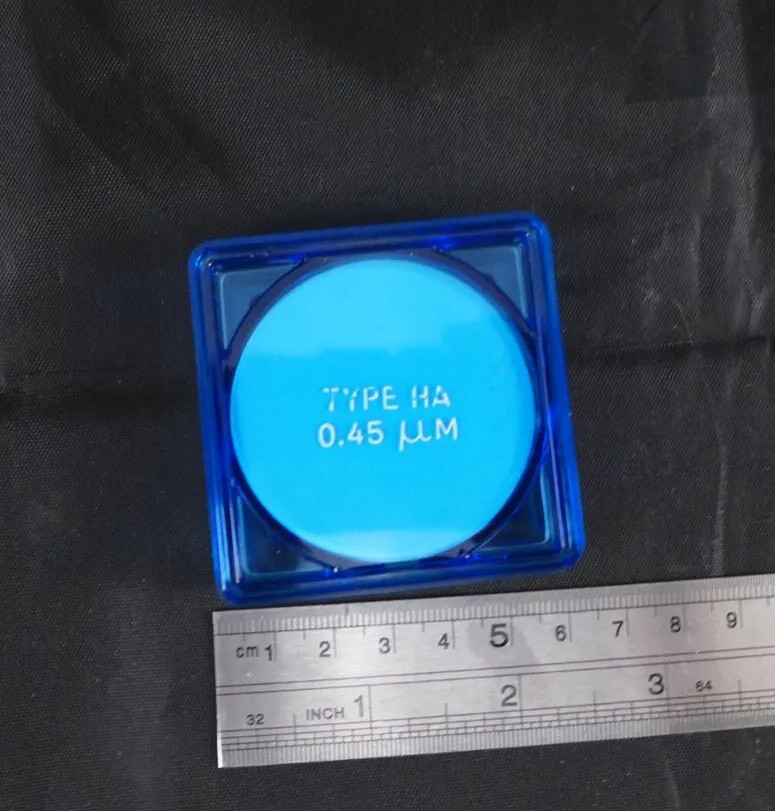 Set of 25 || MILLIPORE Hydrophilic Membrane Filter 0.45µm, 47mm diam # ...