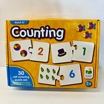 Match It! Mathematics Counting Set of 30 Self Correcting Puzzle Math ...