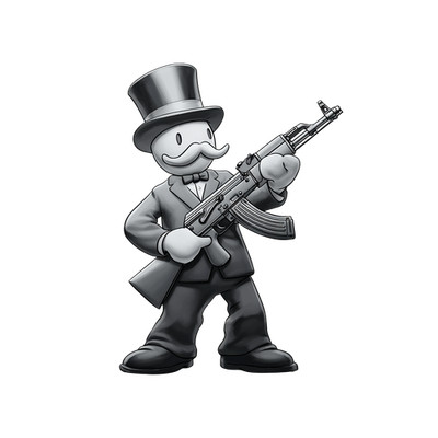 Monopoly Man Ak47 Vinyl Car Decal Sticker – Waterproof & UV-Resistant ...