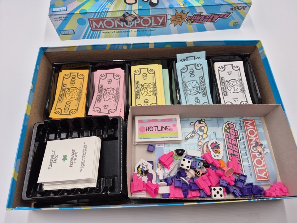 Monopoly The Powerpuff Girls Vintage Property Trading Game And ...