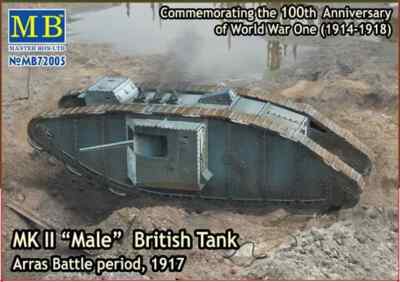 1/72 WW1 Vehicle: MKII Male Tank "Arras Battle 1917" [UK] #MB72005 ...