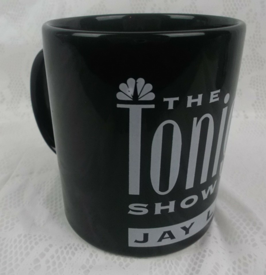Jay Leno Mug Cup Tonight Show Souvenir Coffee Black White Late Night ...