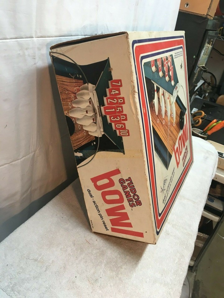 SALE》Vintage 1966 Tudor Games Bowl Bowling Set》Dual Action Pin Rest | eBay