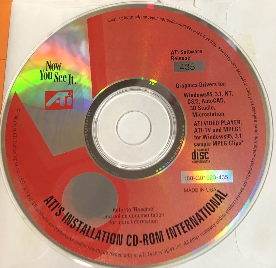 ATI Driver installation CD | eBay