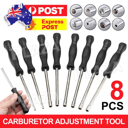 8x Splined Handle Screwdriver Carburetor Adjustment Tool Kit Adjusting ...