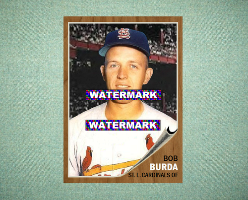 Bob Burda St Louis Cardinals 1962 Style Custom Baseball Art Card | eBay