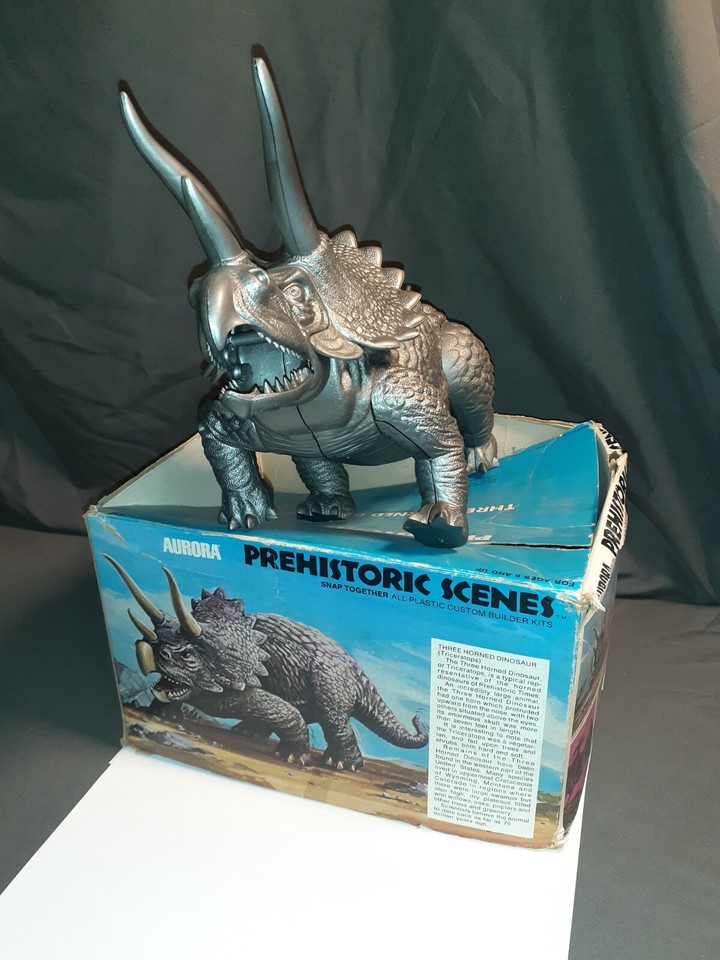1972 Vintage Aurora Prehistoric Scenes Spiked Dinosaur Model Kit w/Box ...