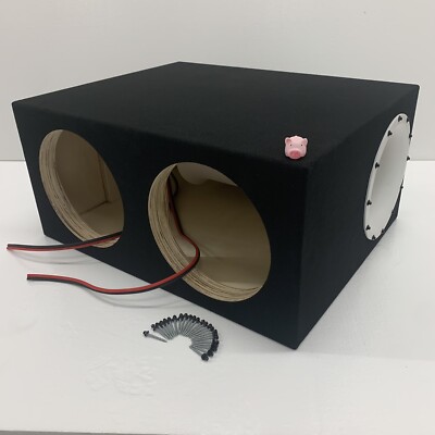 Dual JL Audio 13W7 Custom Ported Box w7 13W7AE Enclosure SPL & SQL 8 ...