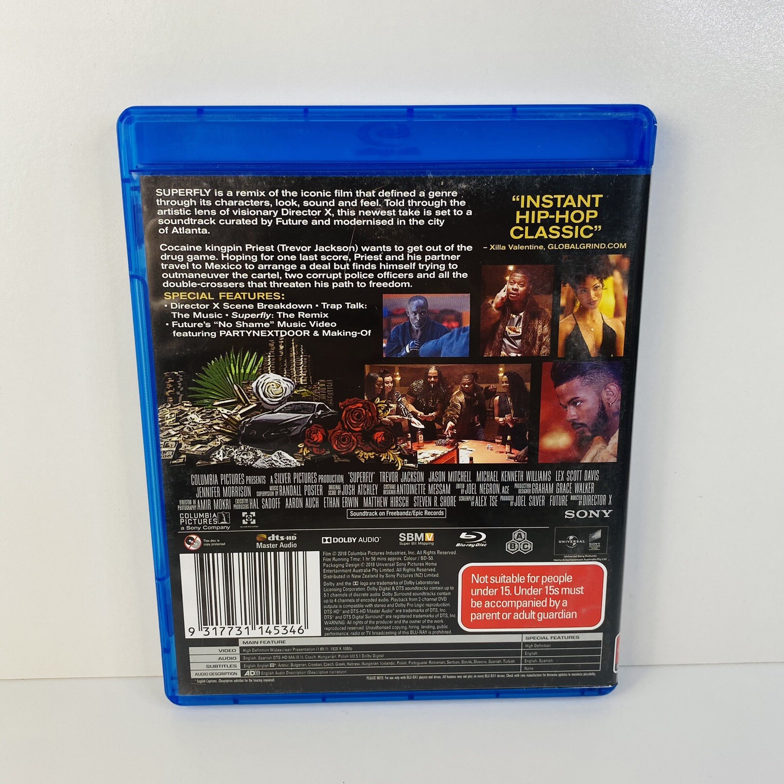 SUPERFLY (Blu-ray, 2018) Region B - Fast Free Post - LIKE NEW ...
