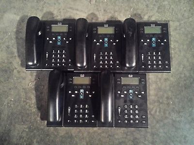 Lot of 5 Cisco CP-6941 Slimline Unified VOIP IP Business Office Phone ...