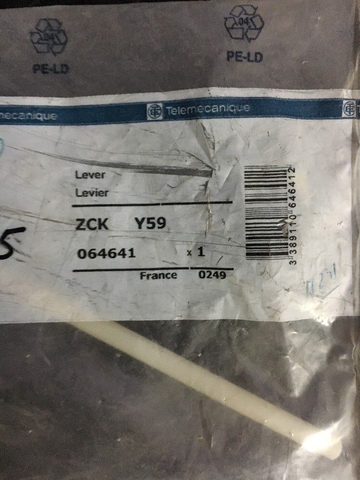 *New* Telemecanique Zck Y59 Limit Switch Lever Zcky59 064641 Leveier ...