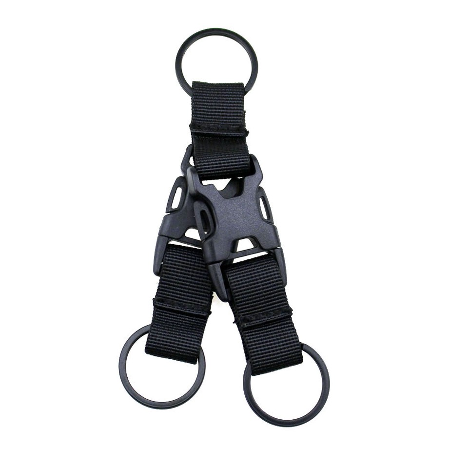 Tactical Molle Keychain Buckle Hook Camping Webbing Clip Carabiner Belt ...