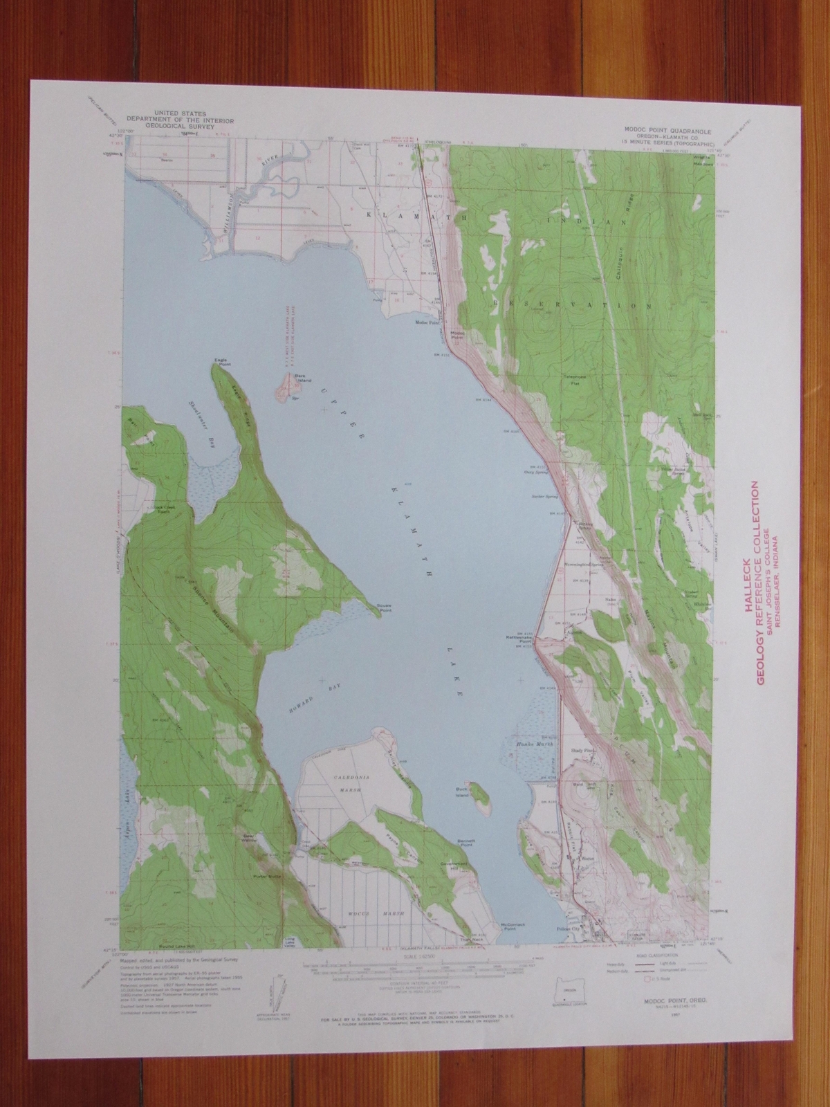 Modoc Point Oregon 1959 Original Vintage USGS Topo Map | eBay