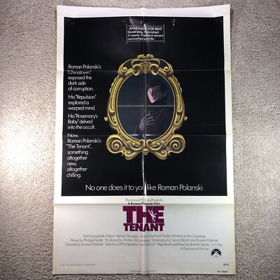 Original The Tenant 1976 One Sheet Movie Poster 27x41 Roman Polanski ...