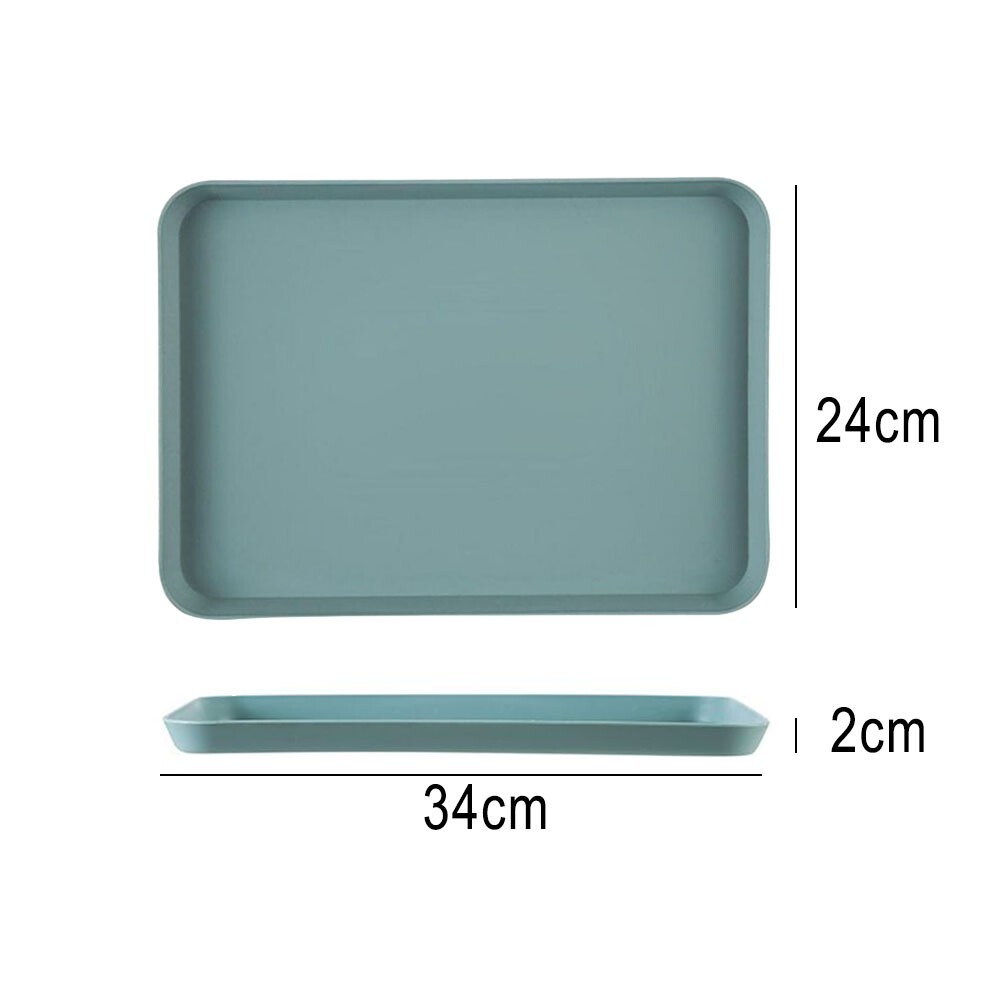 Heightened Edge Design Rectangular Tray Anti Slip and Scratch ...