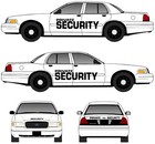 Reflective Security company patrol car vinyl decals stickers logos ...