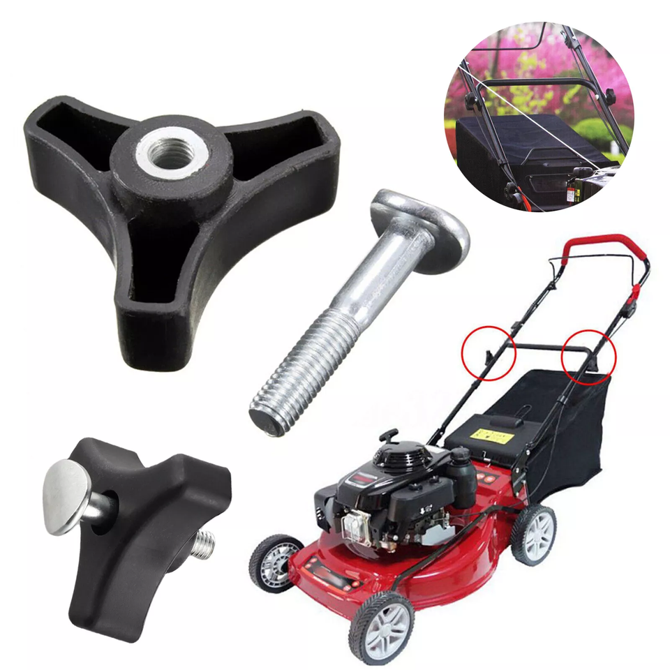 1/2 pcs Garden Triangle Handle Knob Wing Nut Screw Bolts for Honda Lawn ...