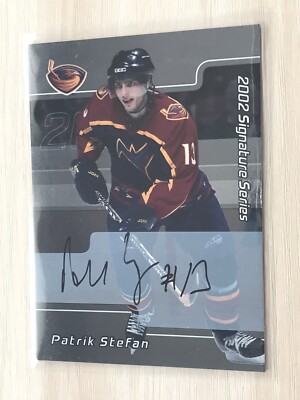 01/02 ITG BE A PLAYER PATRIK STEFAN SIGNATURE SERIES AUTO RARE BAP SP ...