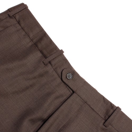 Coppley NWT Dress Pants Size 38 US In Solid Brown 100% Wool | eBay