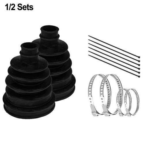 2PCS pour CV Joint Boot Kit de Réparation avec 4 Pinces 6 Attaches ...