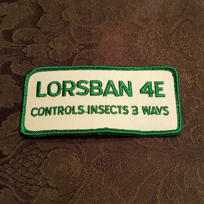 Lorsban 4E Controls Insects 3 Ways Insecticide Patch Applique Crest ...