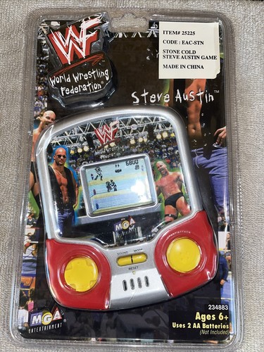 1998 MOC World Wrestling WWF WWE Stone Cold Steve Austin LCD Handheld ...