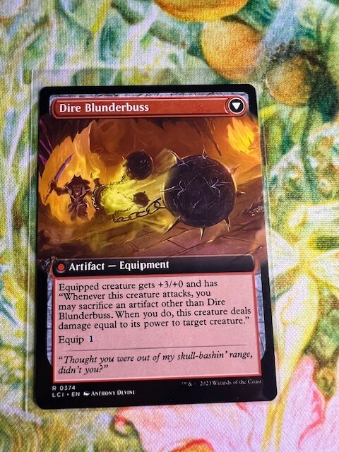 Dire Flail (Extended Art) MTG: LCI *Pack Fresh* | eBay