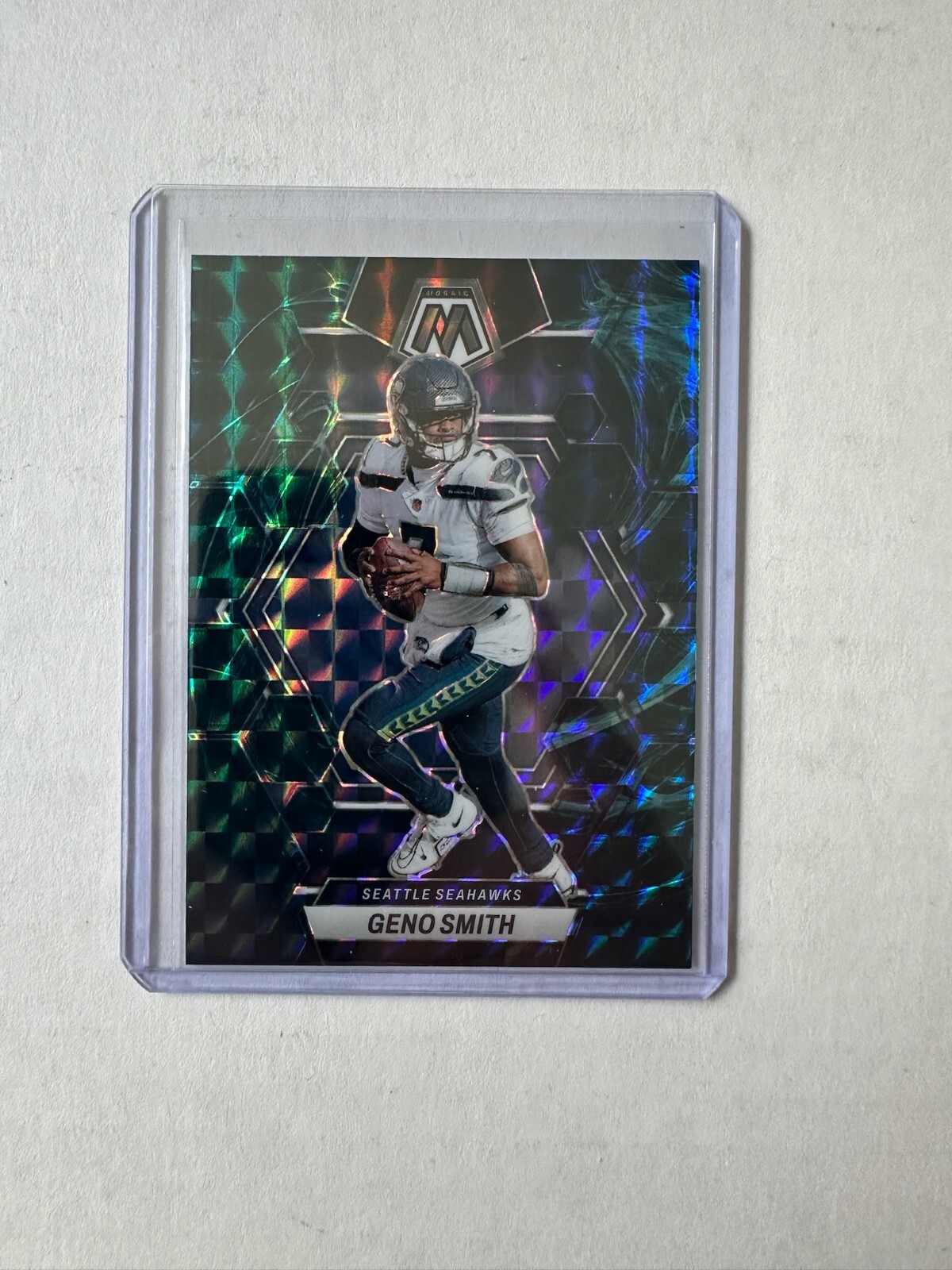 2023 Geno Smith Mosaic #220 GENESIS Prizm Case Hit SSP Seattle Seahawks ...
