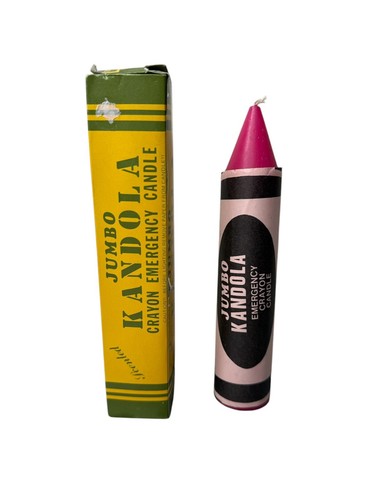 Vintage Kandola Emergency Jumbo Crayon Candle Apple Blossom Scented ...