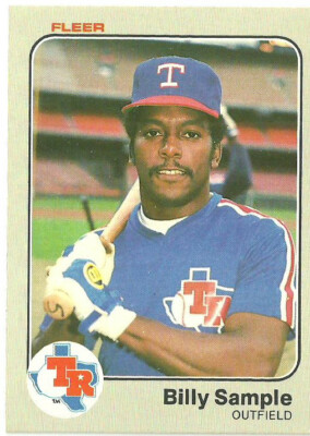 BILLY SAMPLE TEXAS RANGERS #577 - FLEER NM-MT 1983 | eBay