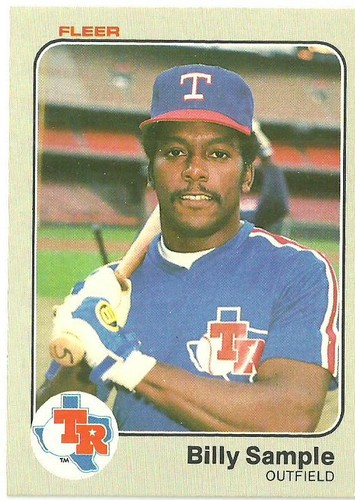 BILLY SAMPLE TEXAS RANGERS #577 - FLEER NM-MT 1983 | eBay