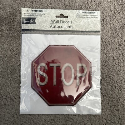 Wall Decal Sticker Stop Sign | eBay
