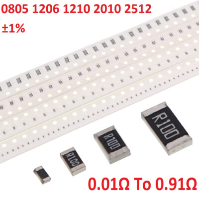 SMD/SMT 0805 1206 1210 2010 2512 Resistors Range 0.01Ω - 0.91Ω Low ...