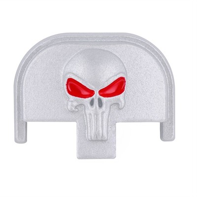 3D Slide Back Cover Plate with SD9 VE, SD9, SD40 VE, SD40,Silver Skull ...