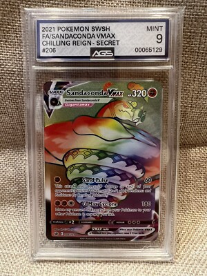 Sandaconda VMAX Chilling Reign: Rainbow Secret Rare 206/198 | eBay
