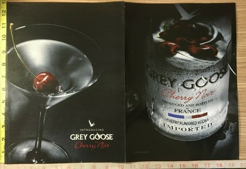 Grey Goose Cherry Noir Vodka 2013 Print Ad: Martini 3 pg. Scene | eBay