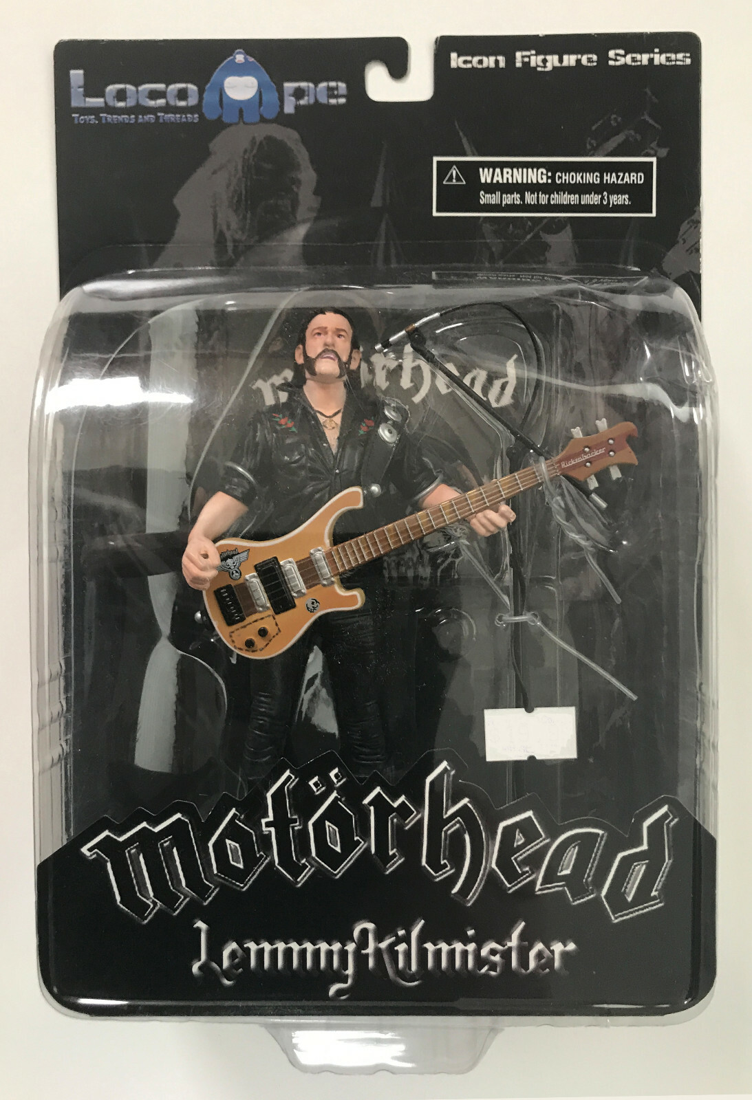 Lemmy Series 1 Locoape Icon 7" Figure 2007 Rickenbacker MotorHead Metal ...