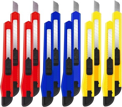 12x Carton Cutter Compact Utility Retractable Knife Box Single Edge ...