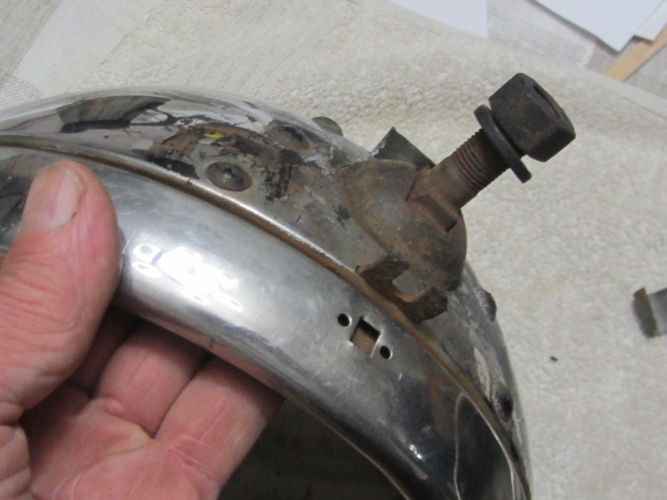 Model A Ford Headlights Stainless Steel 1930 1931 Script Twolite w Rims ...