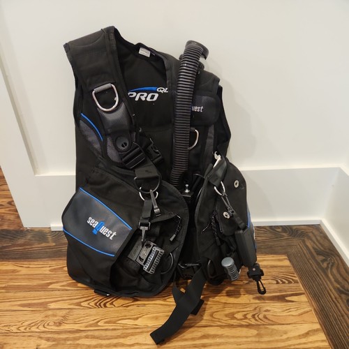 M/L Black Sea Quest Pro QD SCUBA Diving BCD, Medium Large | eBay