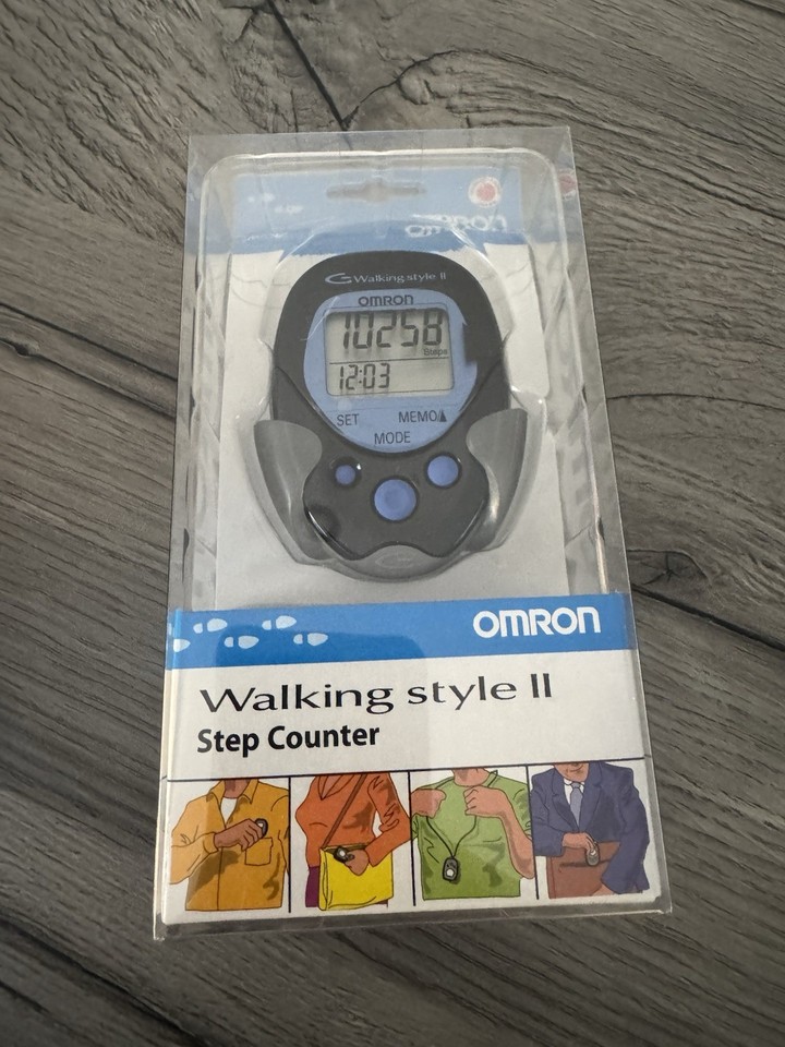 OMRON Walking Style II Step Counter Pedometer Black New In Box | eBay UK