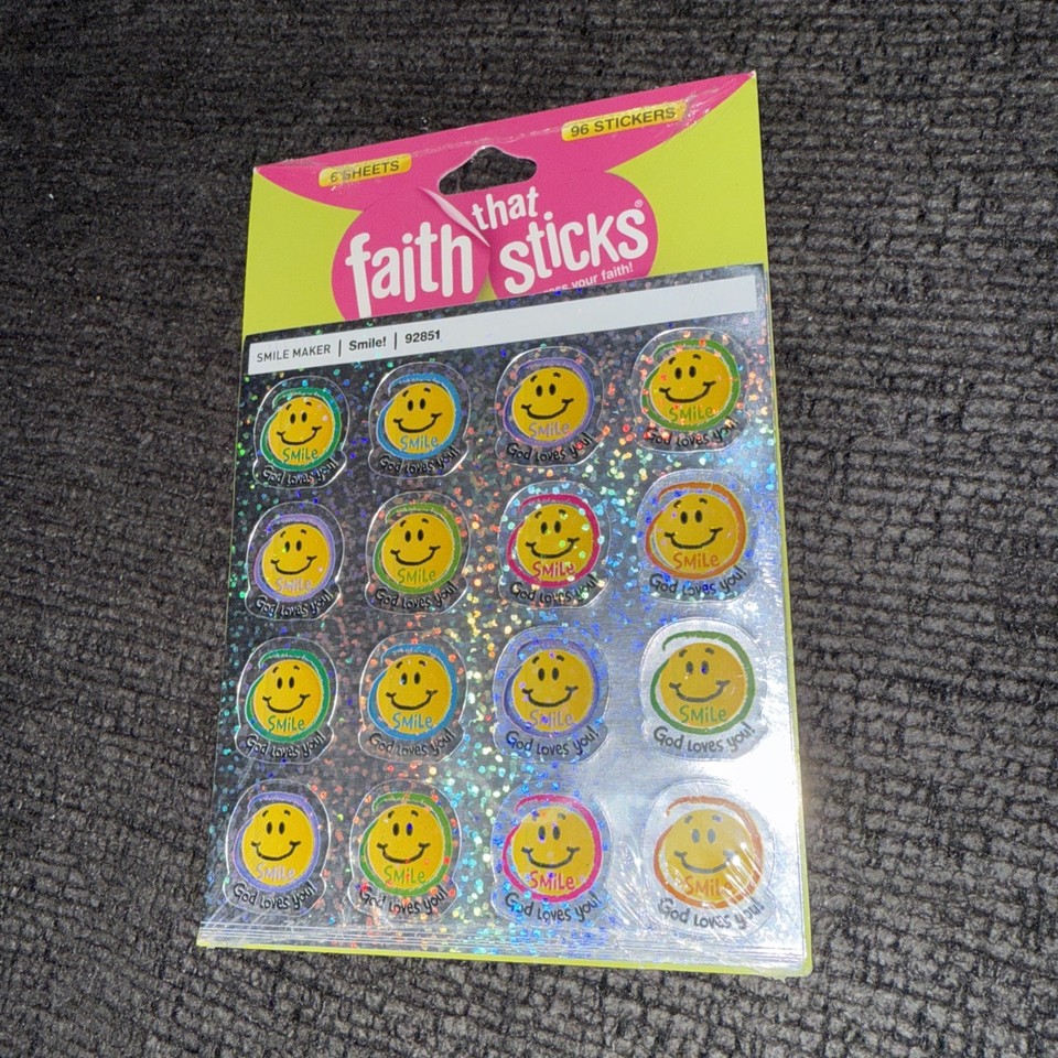 2014 Sticker-Smile God Loves You (6 Sheets) (Faith That Sticks) 96 ...