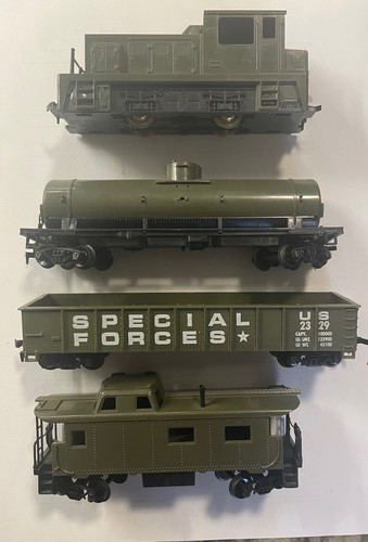 TYCO POWERED YARD SWITCHER ENGINE SET W/ ROLLING STOCK SPECIAL FORCES ...