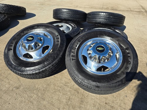 17" Chevy Silverado GMC Sierra 3500 Dually rims wheels OEM 5519 5520 ...