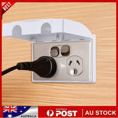 Double Socket Protector Electric Plug Cover Baby Safety Box Power ...