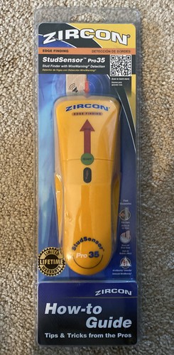 NEW! ZIRCON STUDSENSOR PRO 35 WITH WIRE WARNING DETECTION STUD FINDER ...