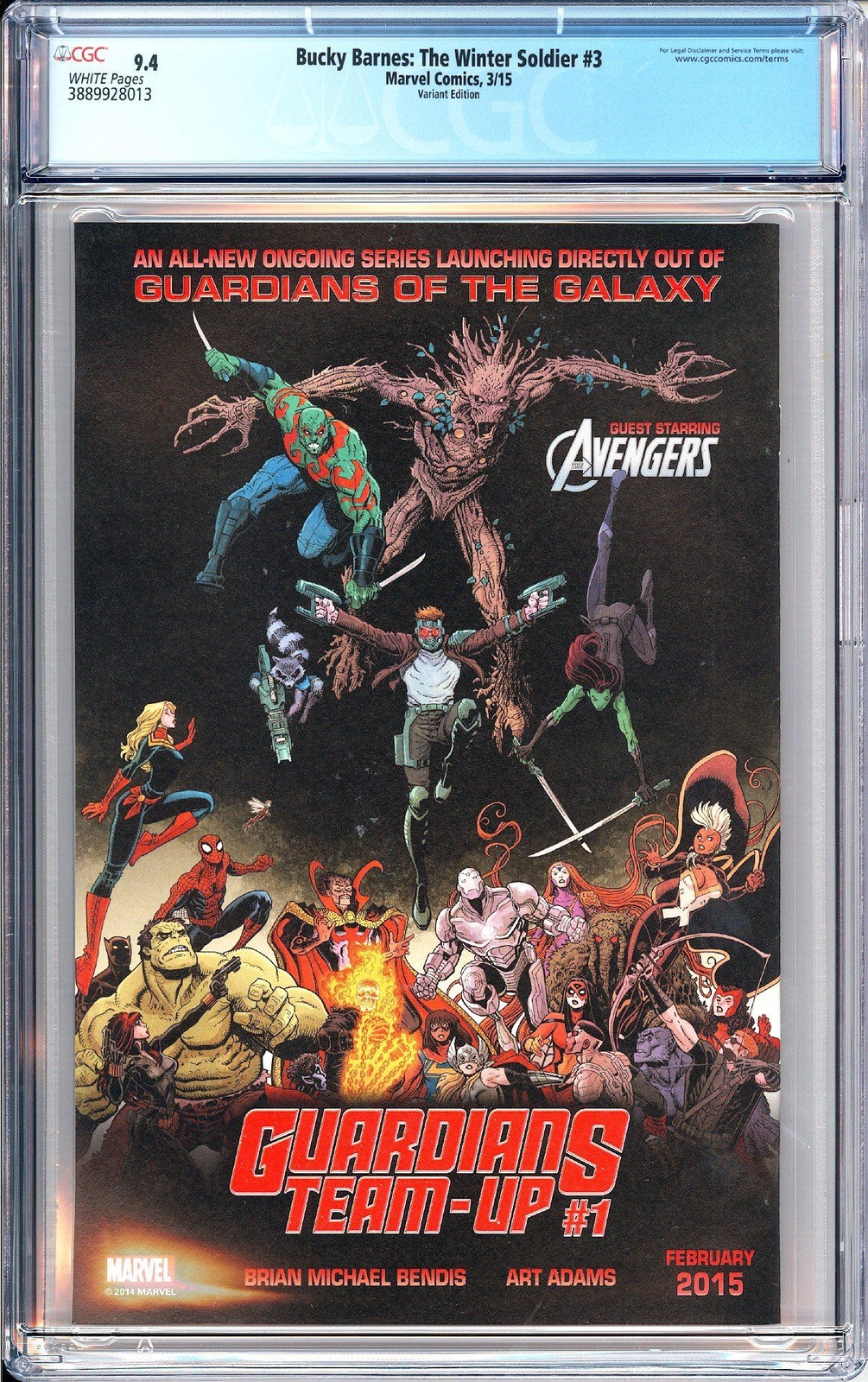 Bucky Barnes Winter Soldier 3 CGC 9.4 3889928013 Variant Quake ...