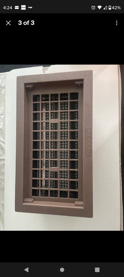 Air Vent Inc Solar Tek RABR Automatic Foundation Vent Brown 17.5" x 9.5" (NEW) 90617000050| eBay