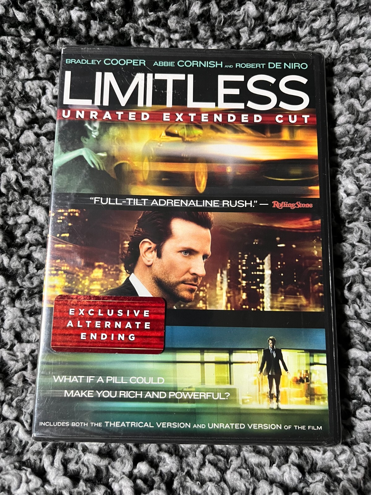 LIMITLESS UNRATED EXTENDED CUT DVD 2011 FACTORY SEALED BRADLEY COOPER ...